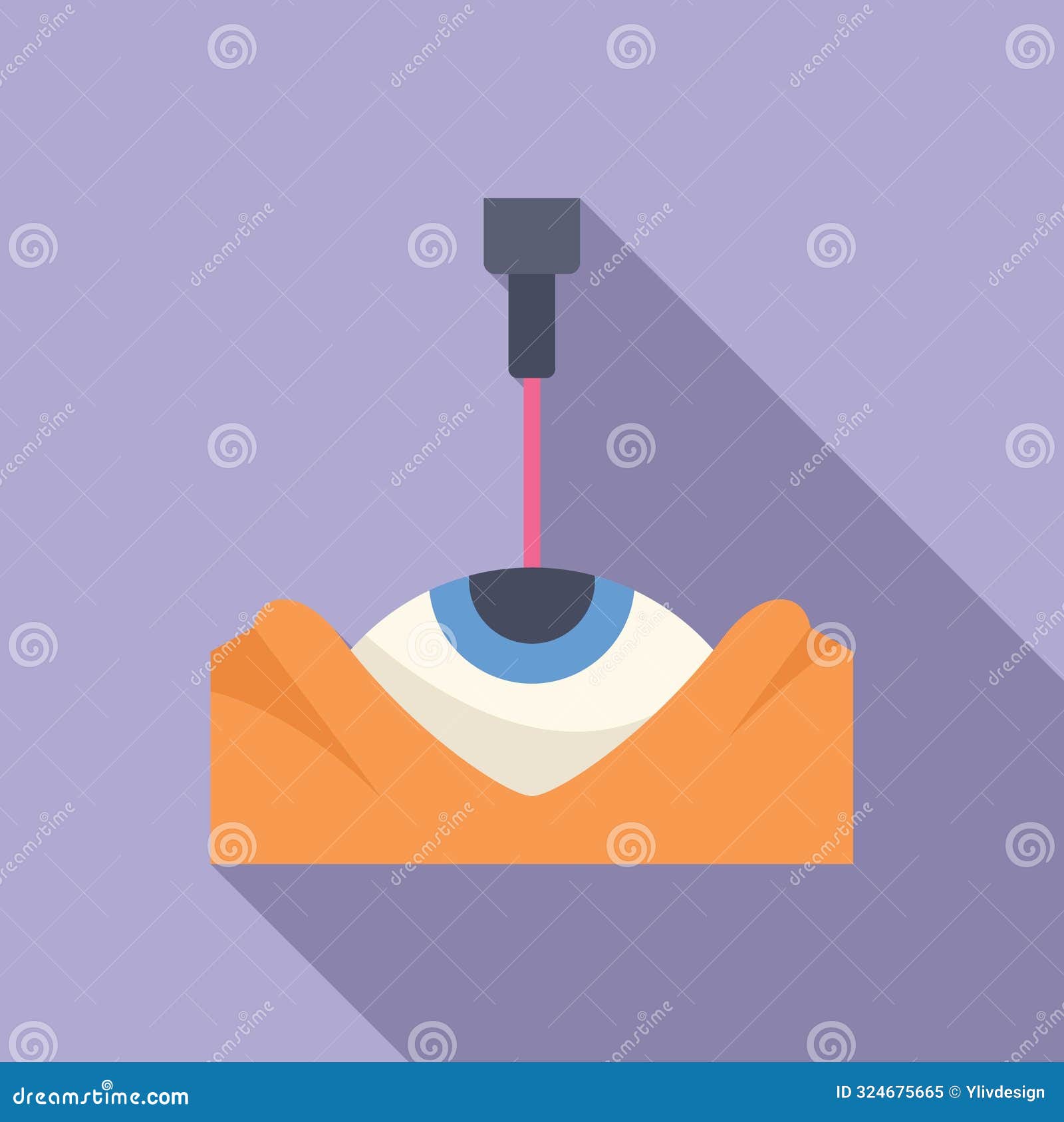 Laser Eye Surgery Correcting Vision with Modern Technology Stock Vector ...