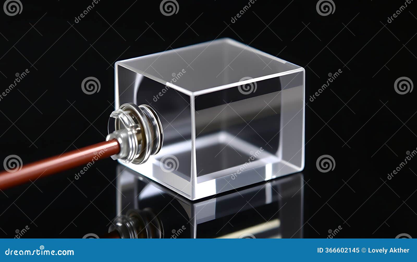 Experiment With Laser Device In Modern Laboratory Stock Photo ...