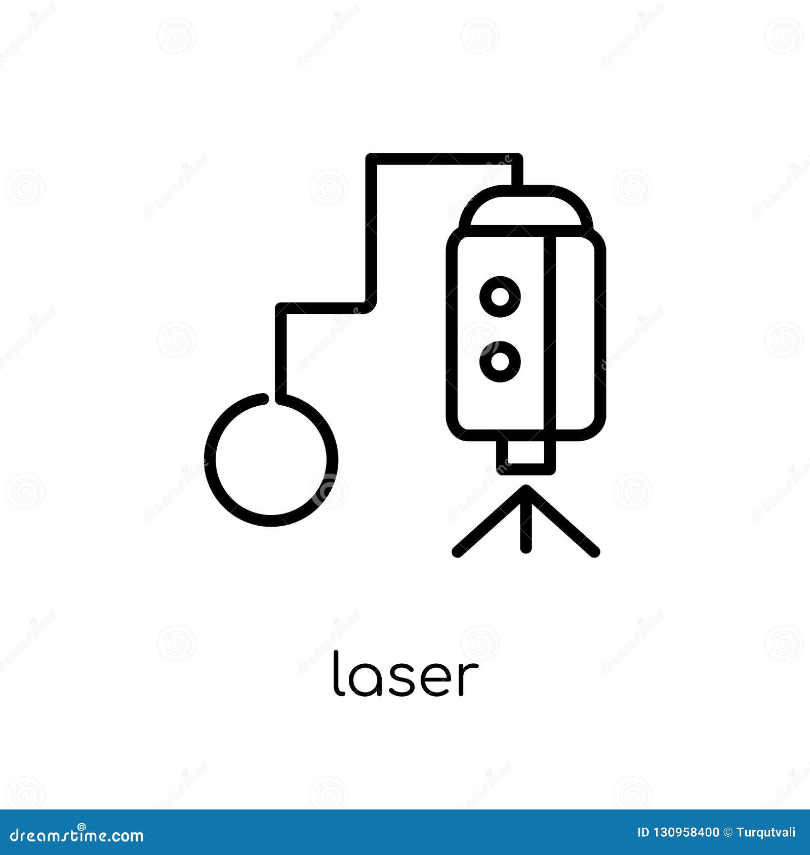 Laser Icon from Collection. Stock Vector - Illustration of industrial ...