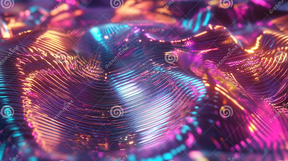 Laser Interference Patterns Creating Complex Moir Effects Rendered in ...