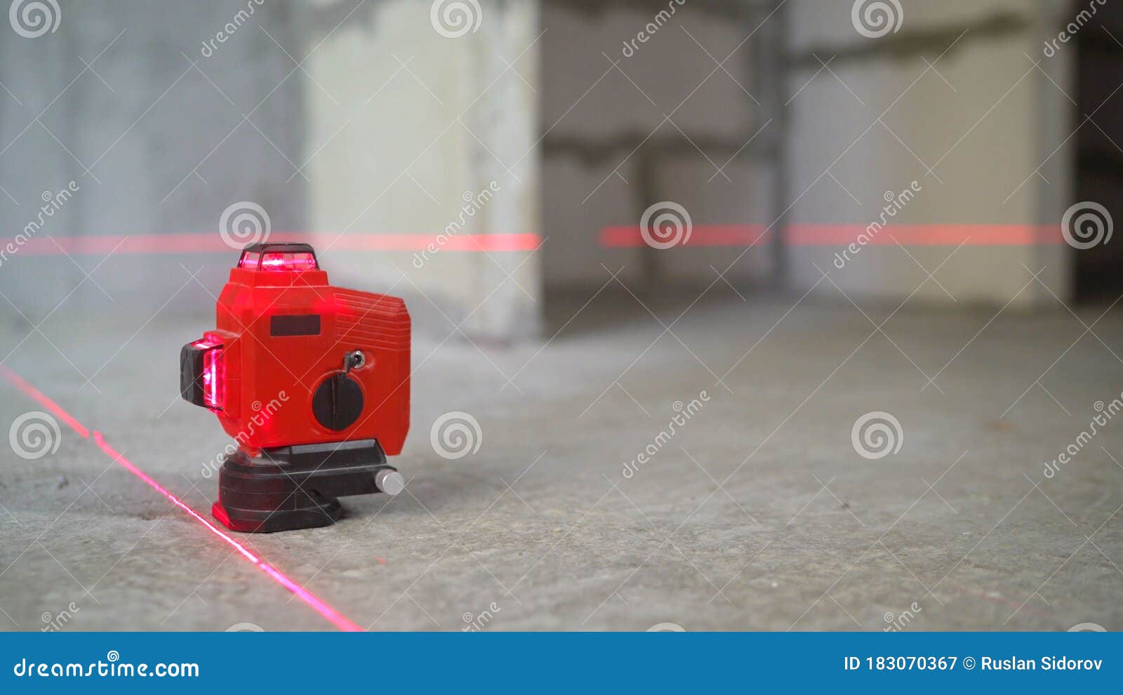 Laser Level, Construction, Finishing Work in the Room. Construction ...