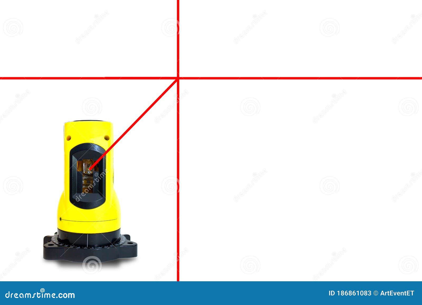 Laser Level and Guide Lines Stock Image - Image of tripod, brown: 186861083