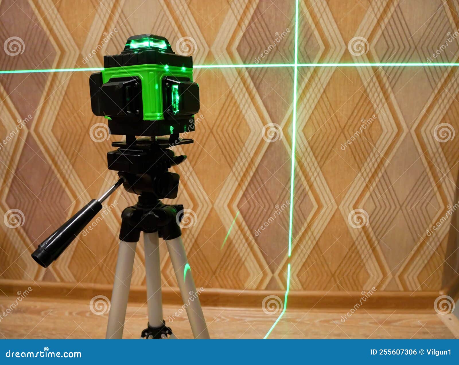 Laser Level for Indoor Repairs. Details and Close-up of the Laser Level ...