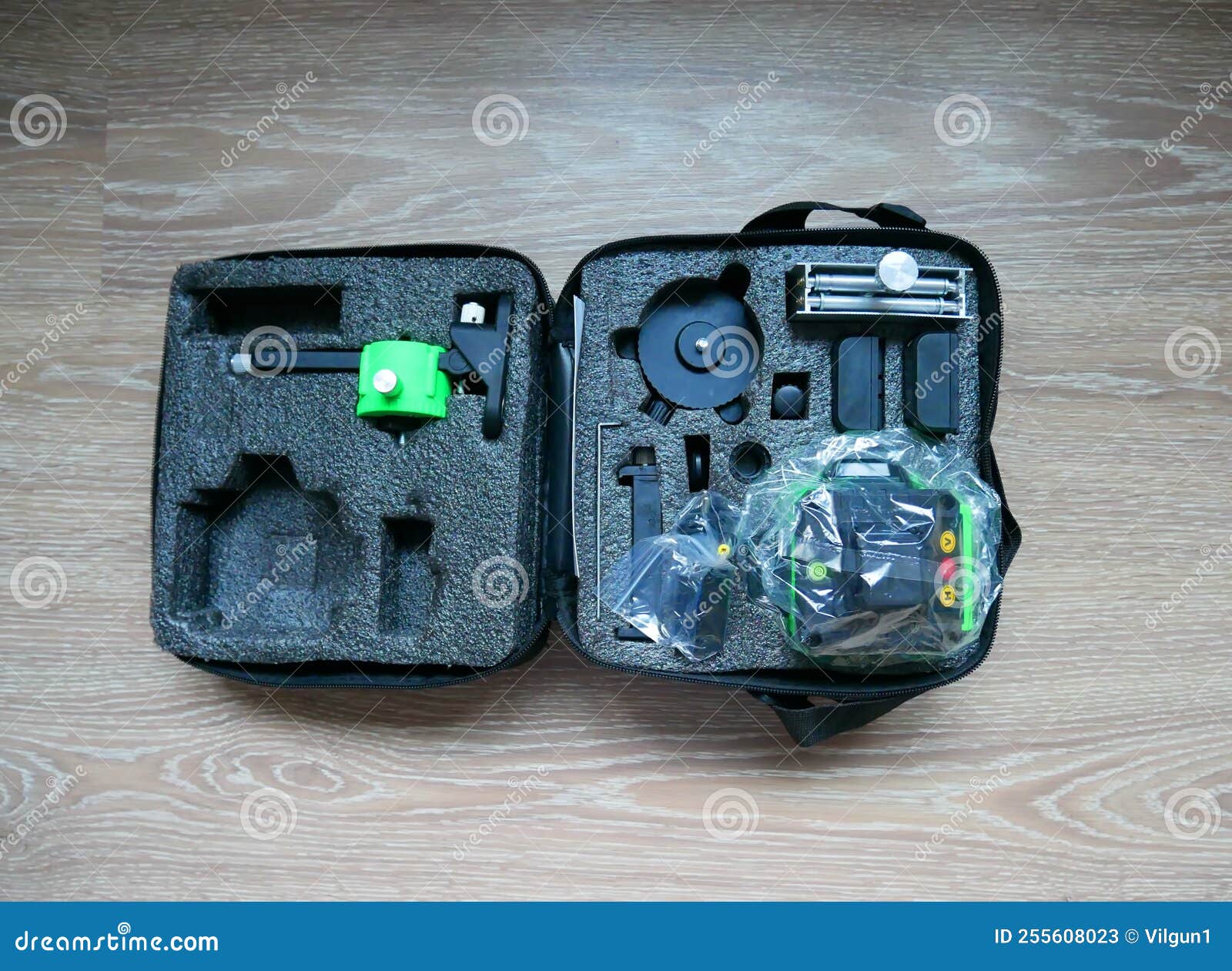 Laser Level for Indoor Repairs. Details and Close-up of the Laser Level ...