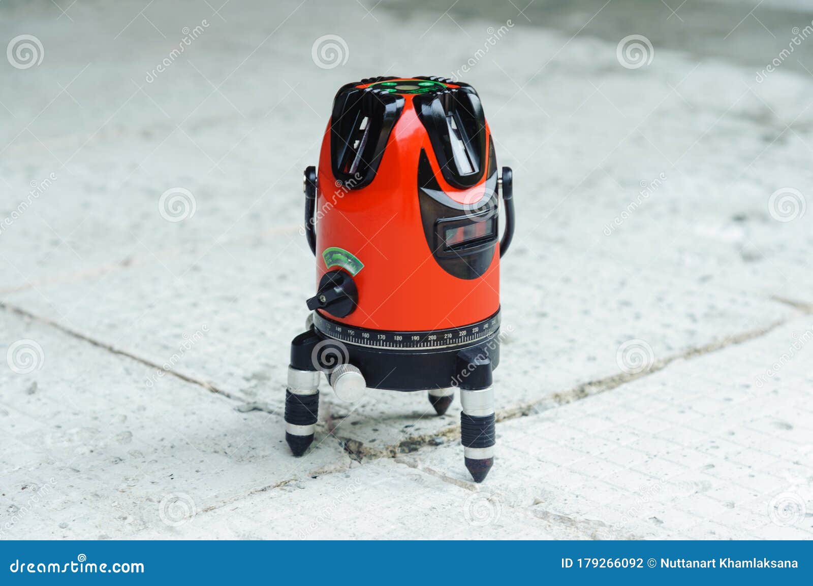 Laser Level Machine at Construction Site Stock Photo - Image of ...