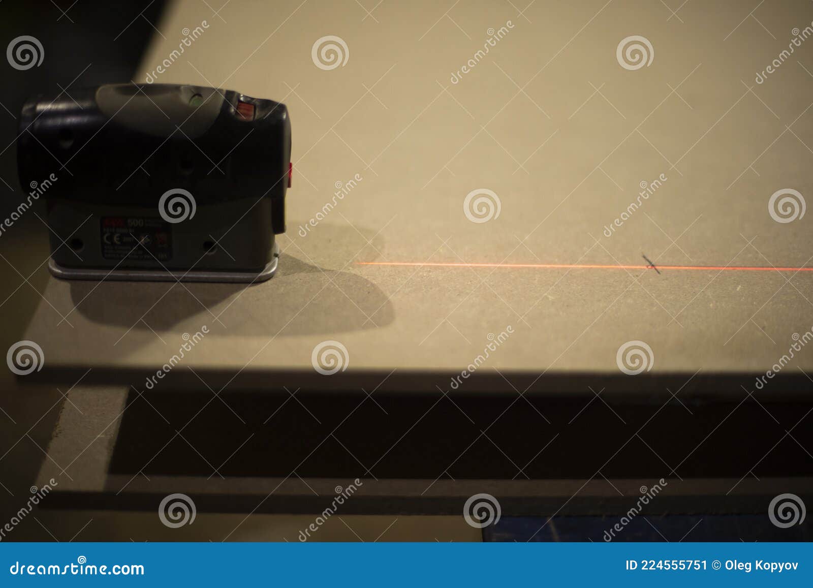 Laser Level for Marking Material. Laser Pointer Stock Image - Image of ...