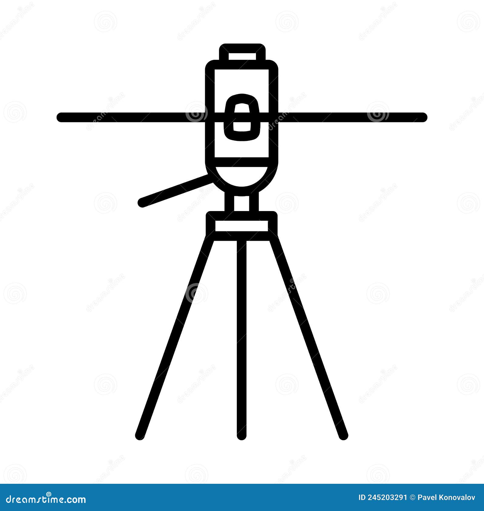 Laser Level Tool Icon stock vector. Illustration of equipment - 245203291