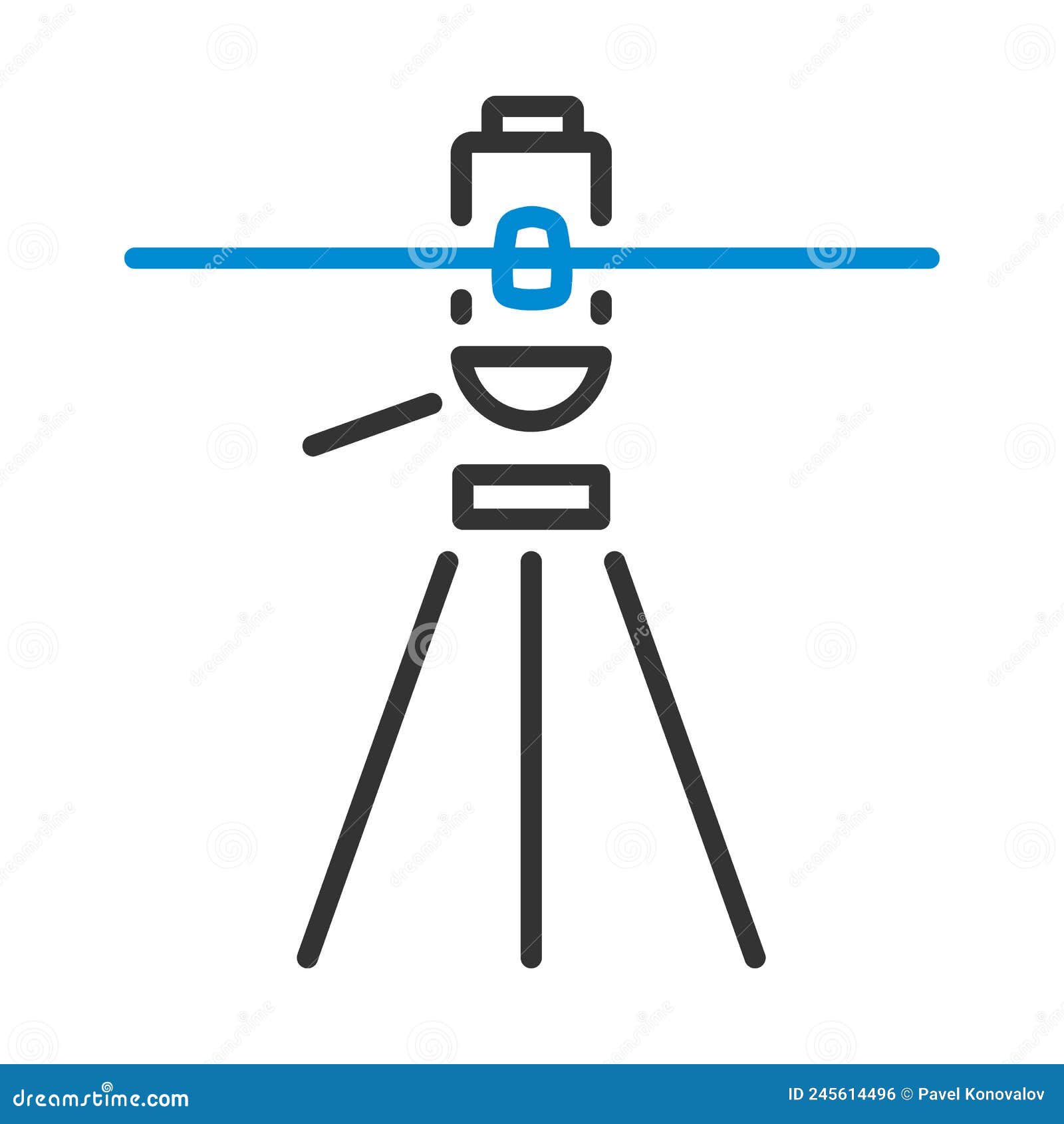 Laser Level Tool Icon stock vector. Illustration of measurement - 245614496