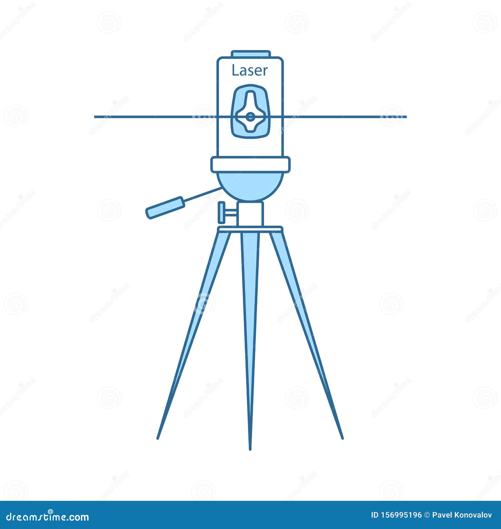 Laser Level Tool Icon stock vector. Illustration of apartments - 156995196