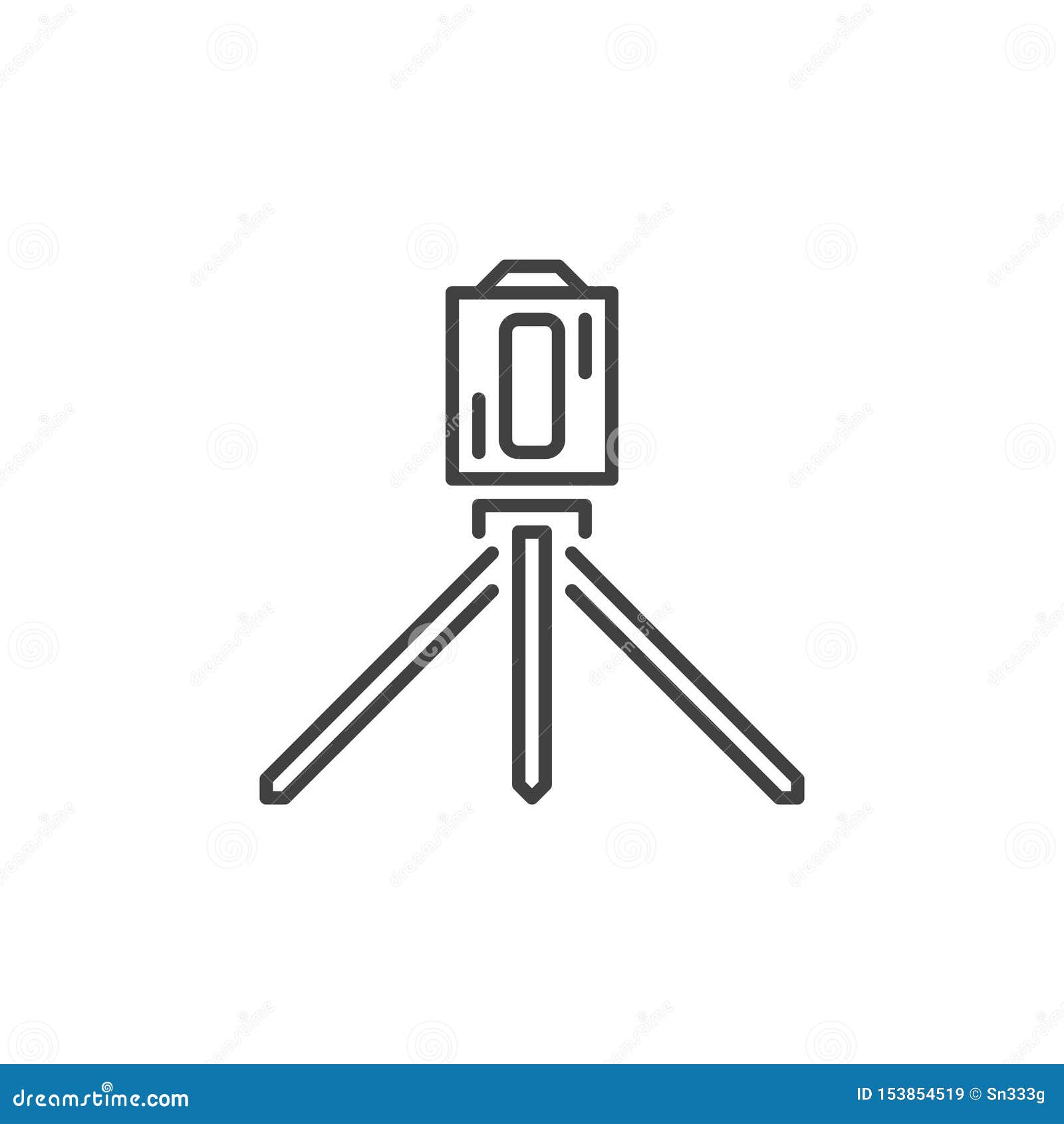 Laser Level Tool Outline Vector Icon or Design Element Stock Vector ...