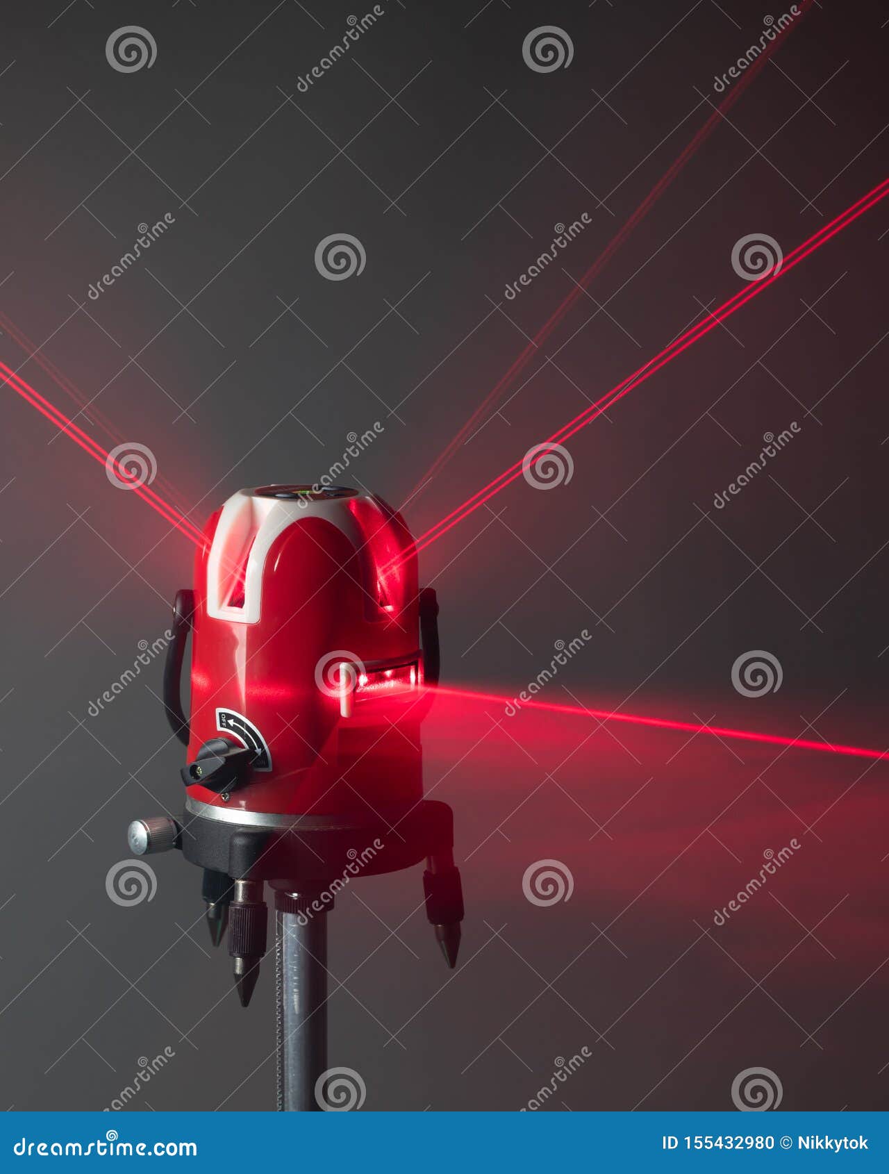 Laser Level Tool Red Light Beams Stock Photo - Image of abstract ...