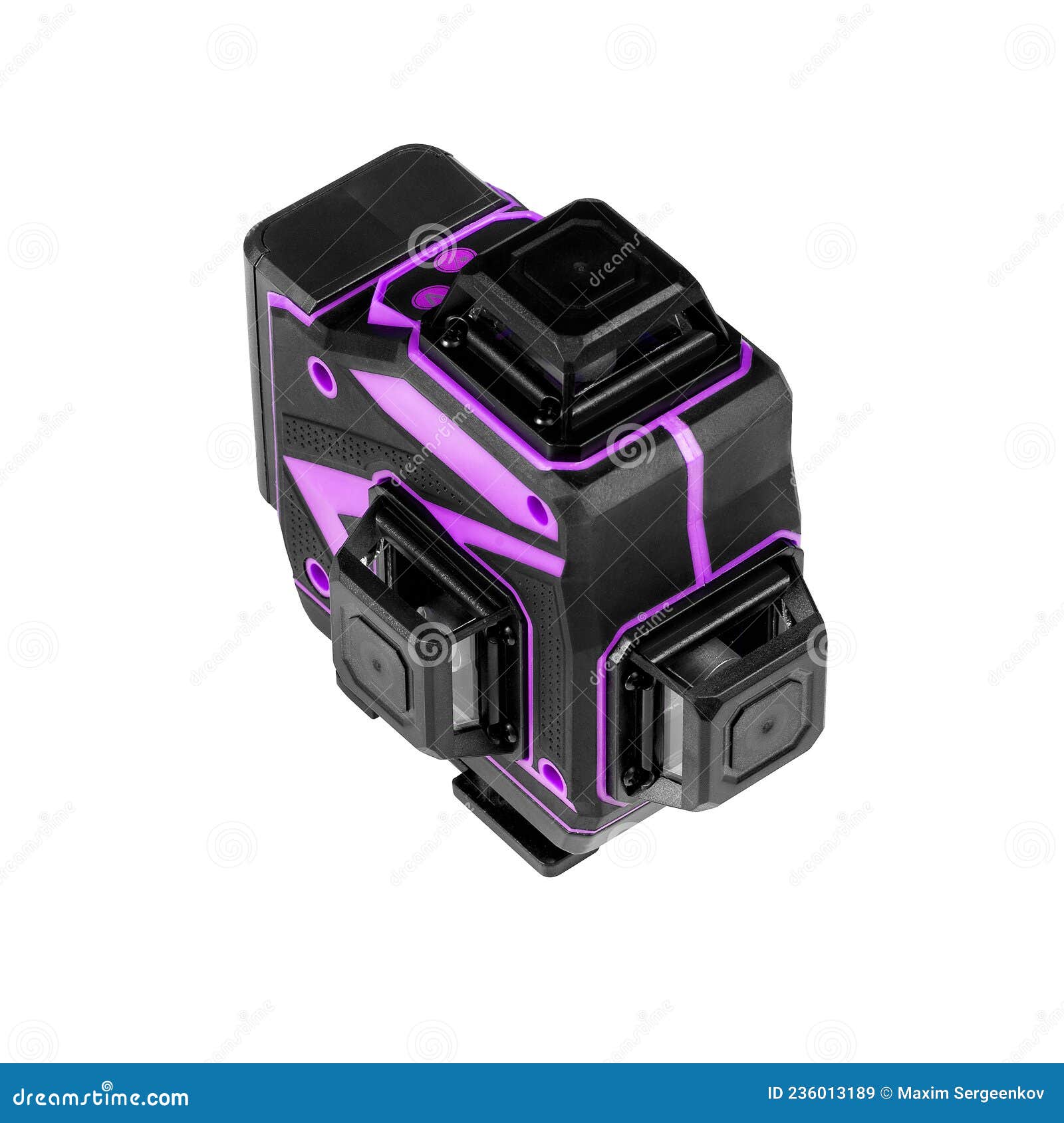 Laser Level on a White Background Stock Image - Image of line, digital ...