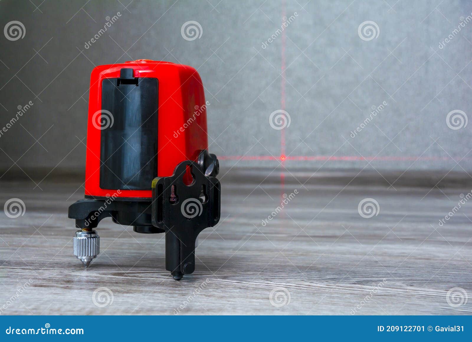 Laser Level at Work. Laser Level Wall and Floor Stock Image - Image of ...