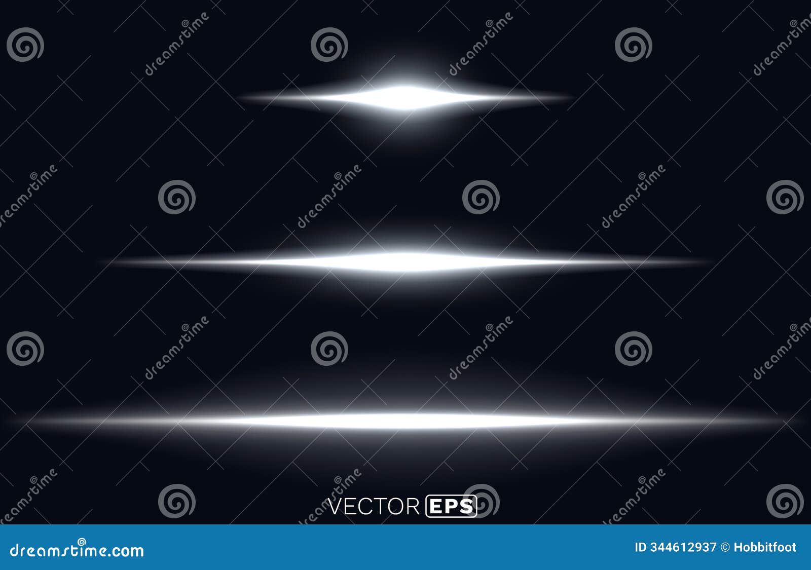 Laser Light Beam on Black Background. Vector Illustration Stock ...