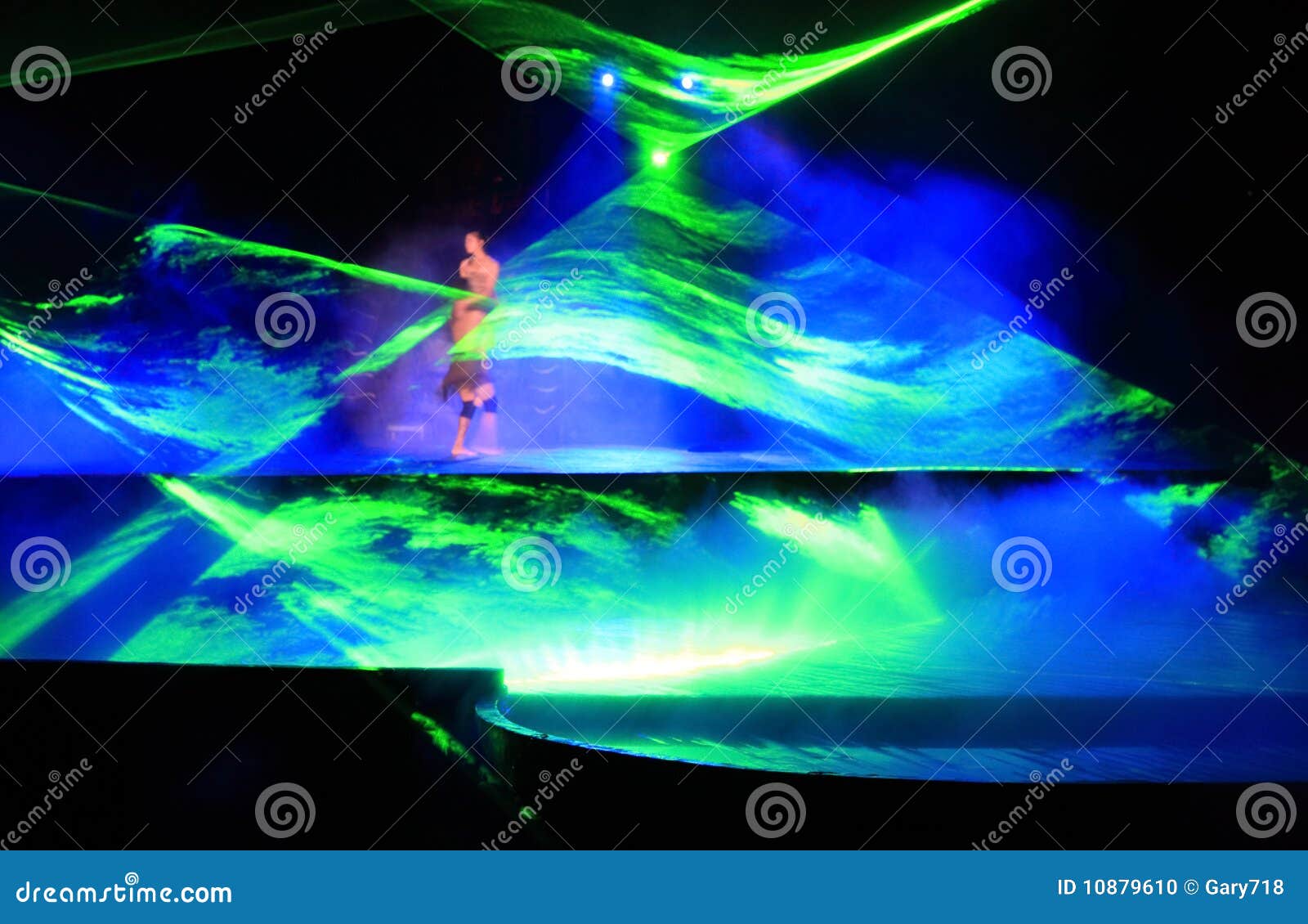 A Laser Light Effect in a Performance Stock Photo - Image of event ...
