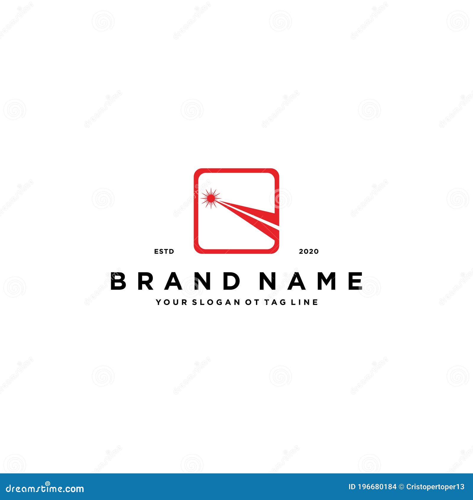 Laser logo design vector stock vector. Illustration of abstract - 196680184