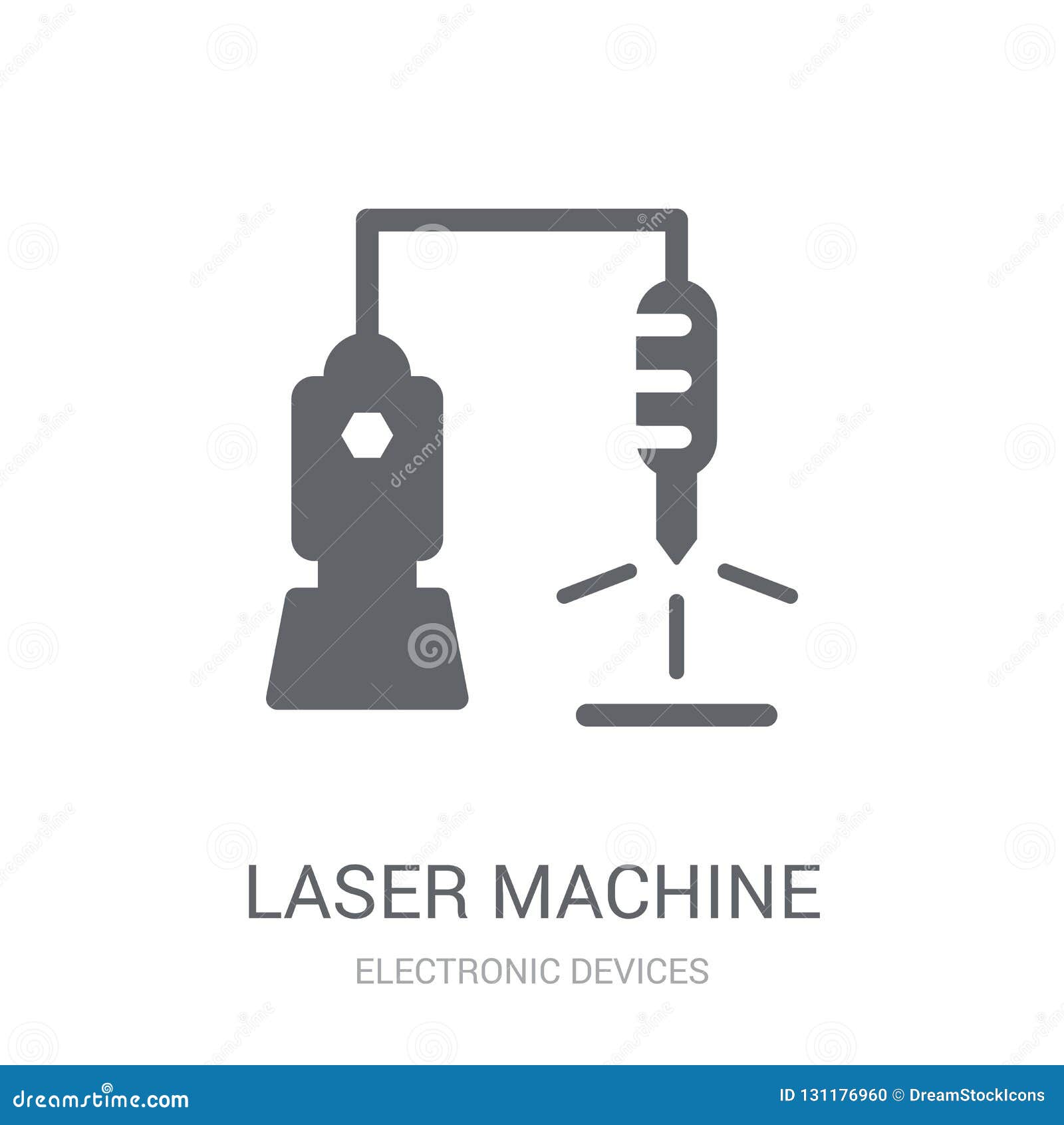 Laser Machine Icon. Trendy Laser Machine Logo Concept on White B Stock ...