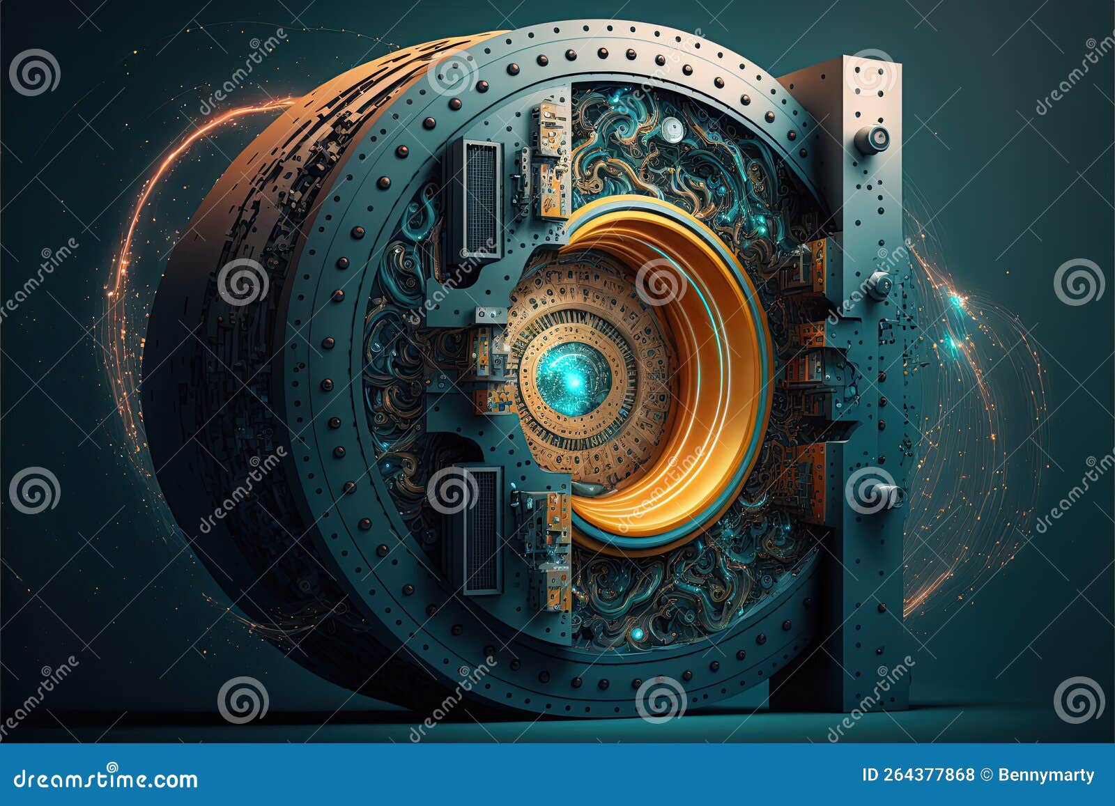 Laser Machine for Nuclear Fusion Stock Illustration - Illustration of ...