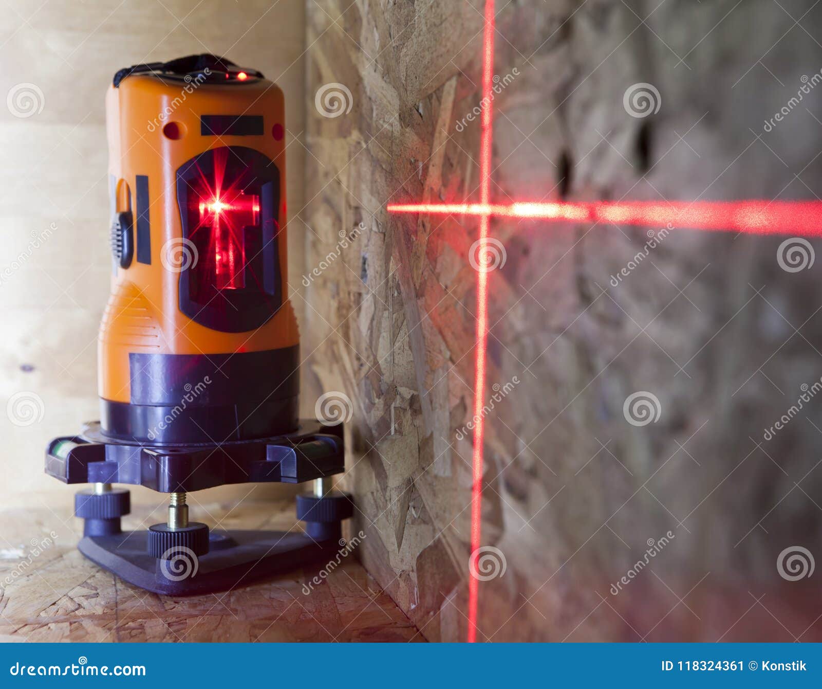 Laser Measurement Level for Construction Works, Small Depth of ...