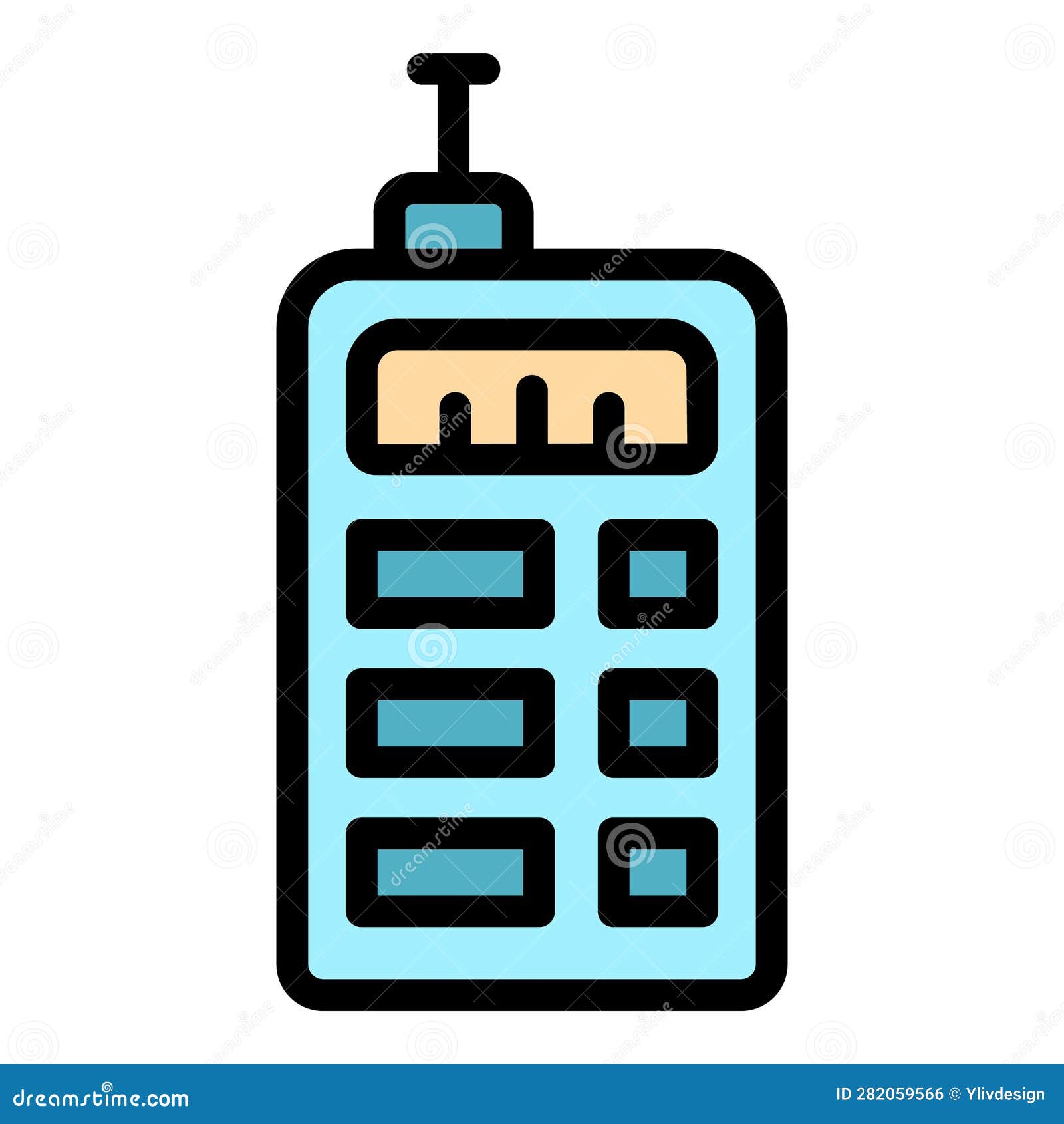 Laser Measuring Device Icon Vector Flat Stock Vector - Illustration of ...