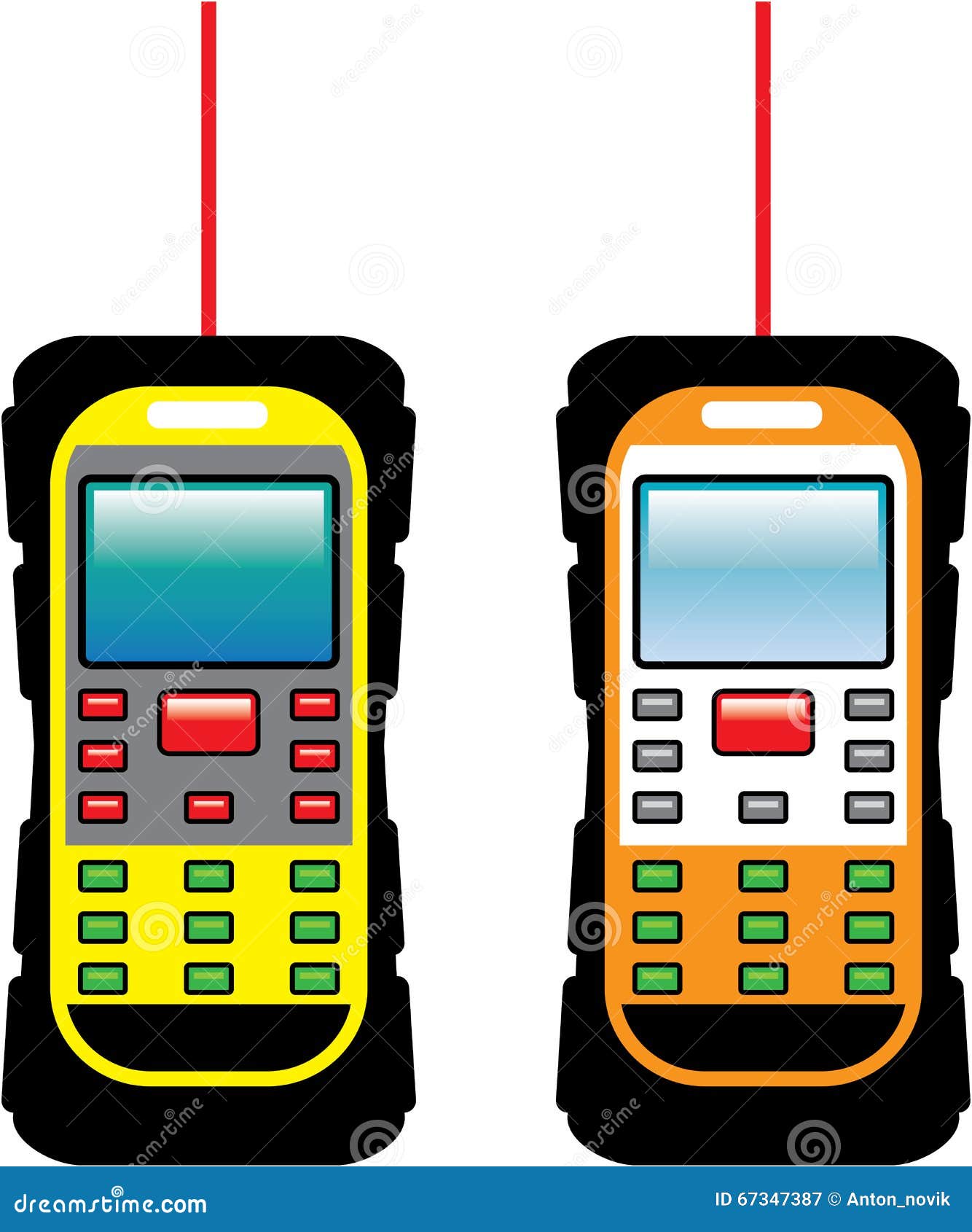 Laser Measuring Device Vector Stock Vector - Illustration of clip ...
