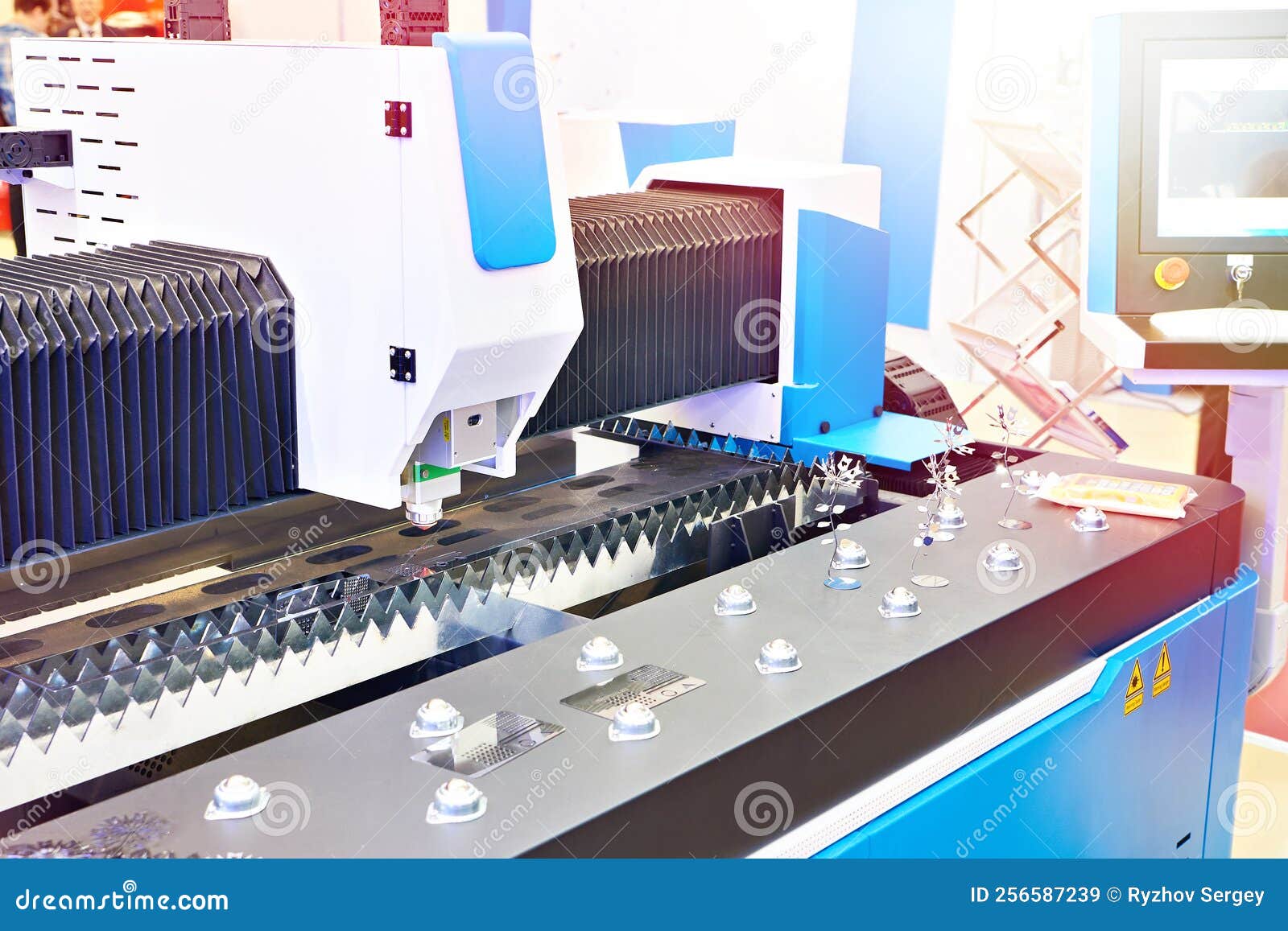 Laser Metal Cutting Machine Industrial Stock Image - Image of ...