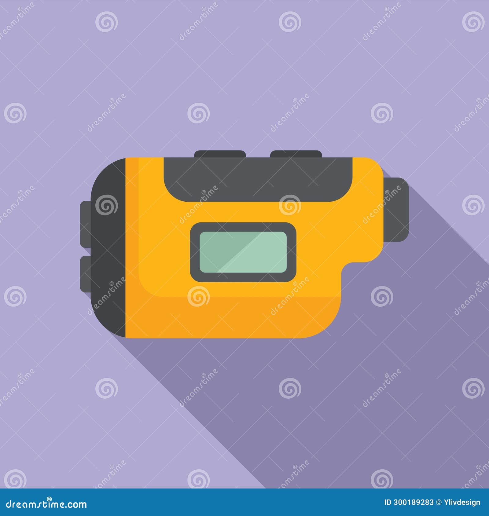 Laser Meter Icon Flat Vector. Level Distance Stock Illustration ...