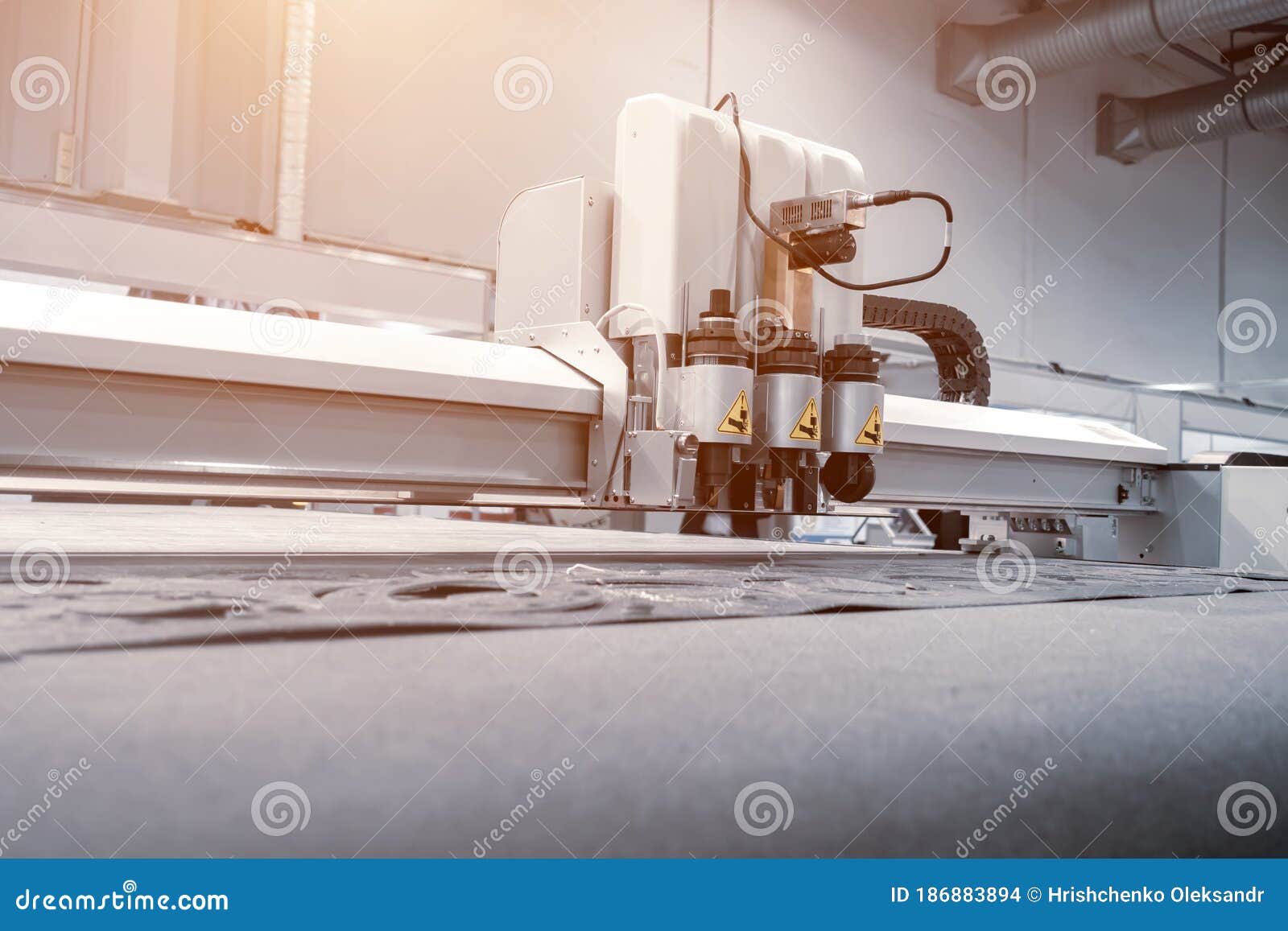 Laser Milling Engraving Machine. Printing Technology Stock Photo ...