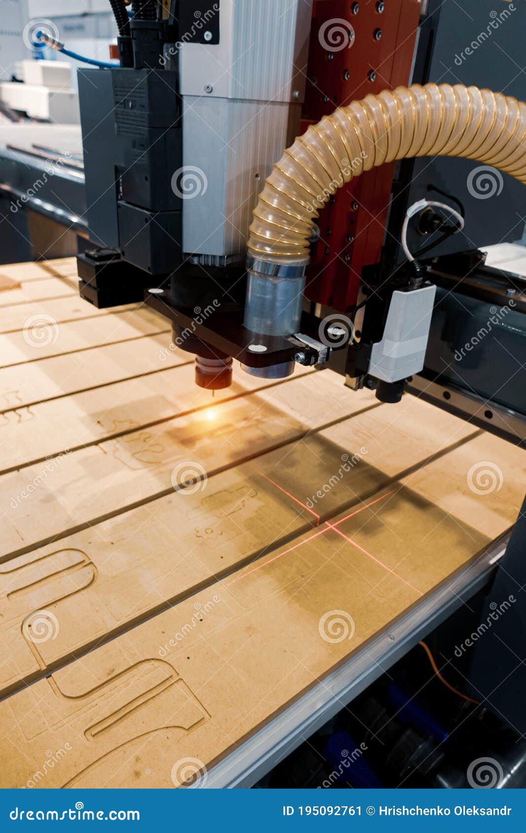 Laser Milling Engraving Machine. Printing Technology Stock Image ...