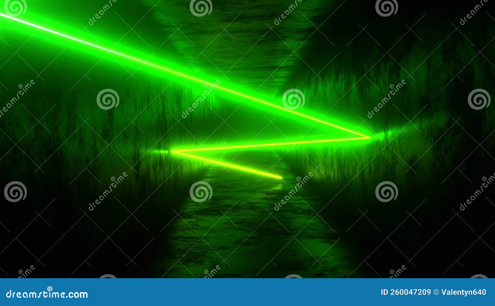 A Laser Moving in a Rectangular Tunnel. Infinitely Looped Animation ...