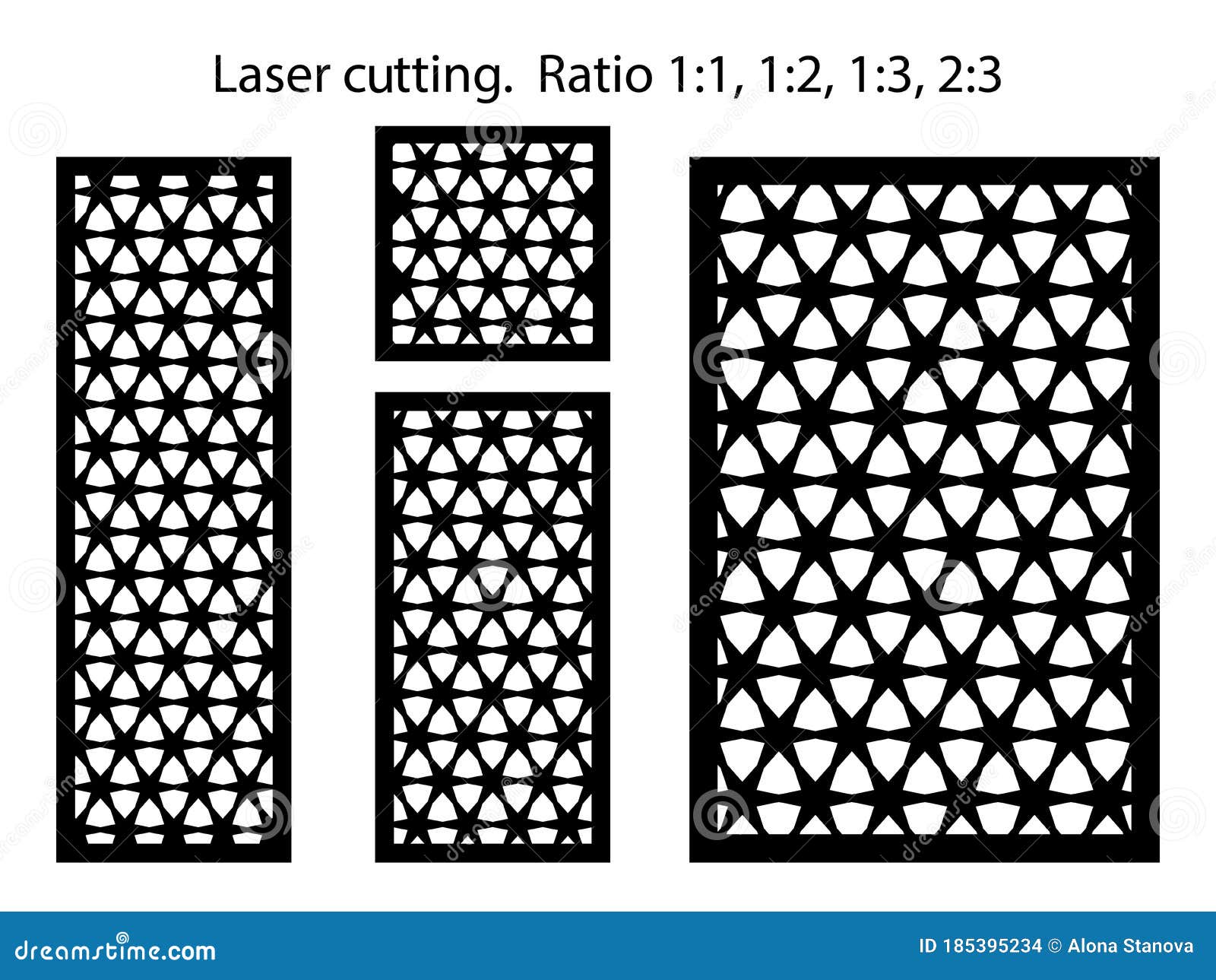 Laser Pattern Kit, Bundle. Set of Decorative Vector Panels or Screens ...