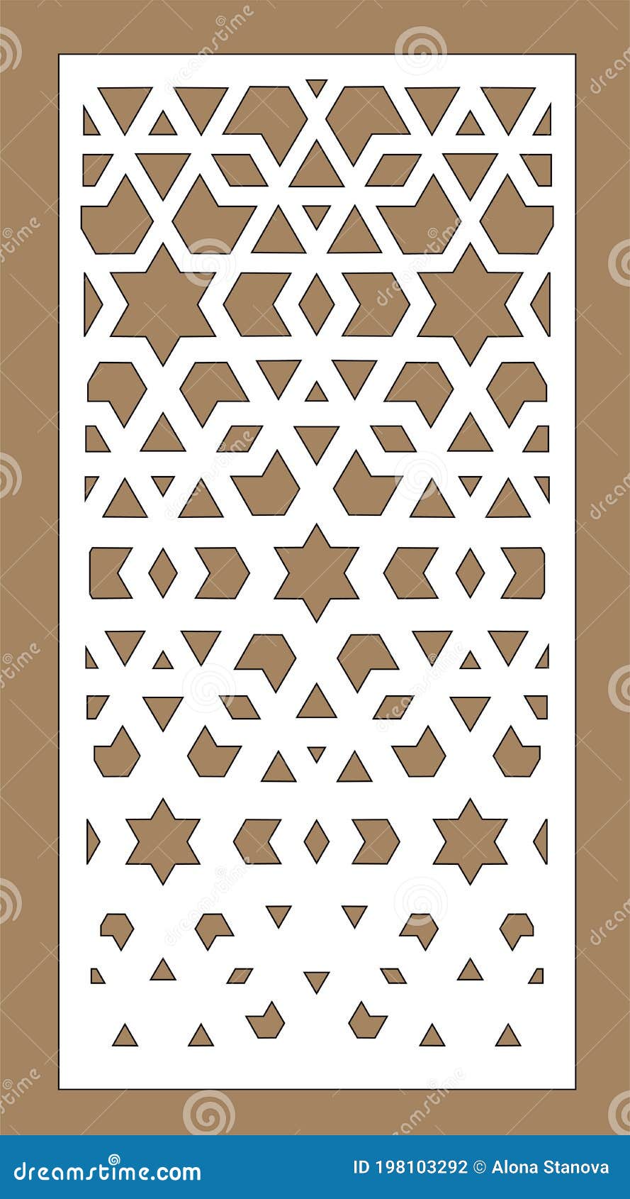 Laser Pattern. Room Partition Screen and Vector Panel for Laser Cutting ...