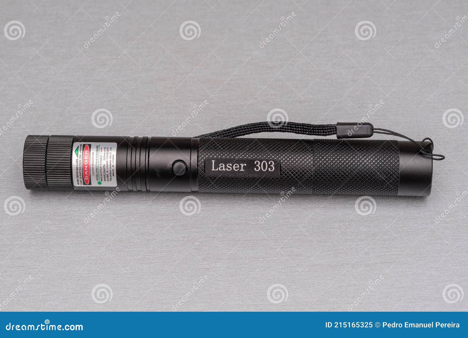 303 Laser Pointer in Black Green Light Metal Stock Image - Image of ...