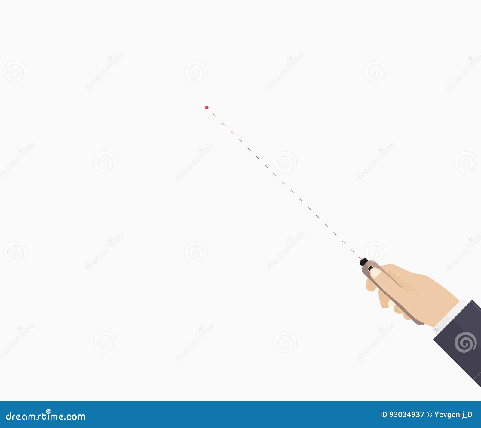 Laser Pointer In Hand. Learning Process. Template For Business ...