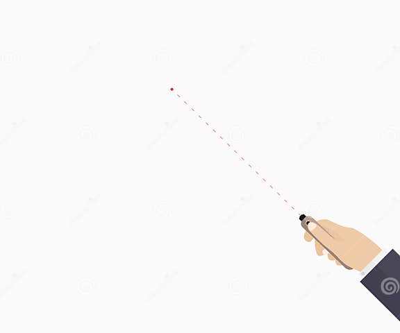 Laser Pointer in Hand. Learning Process. Template for Business ...