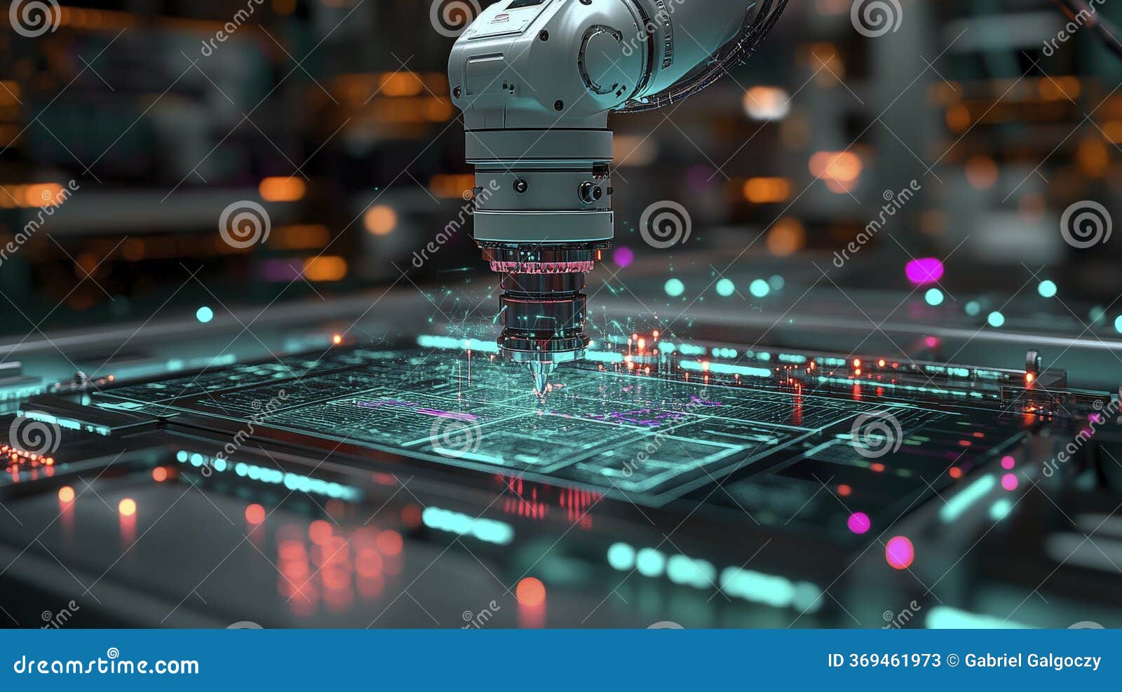 Precision Engineering Tower Edifice Constructed With Intricate Gears, A ...