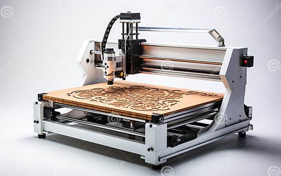 Laser Precision on a White Canvas -Generative Ai Stock Illustration ...