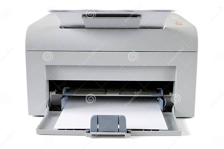 Laser printer stock image. Image of single, white, isolated - 10285101