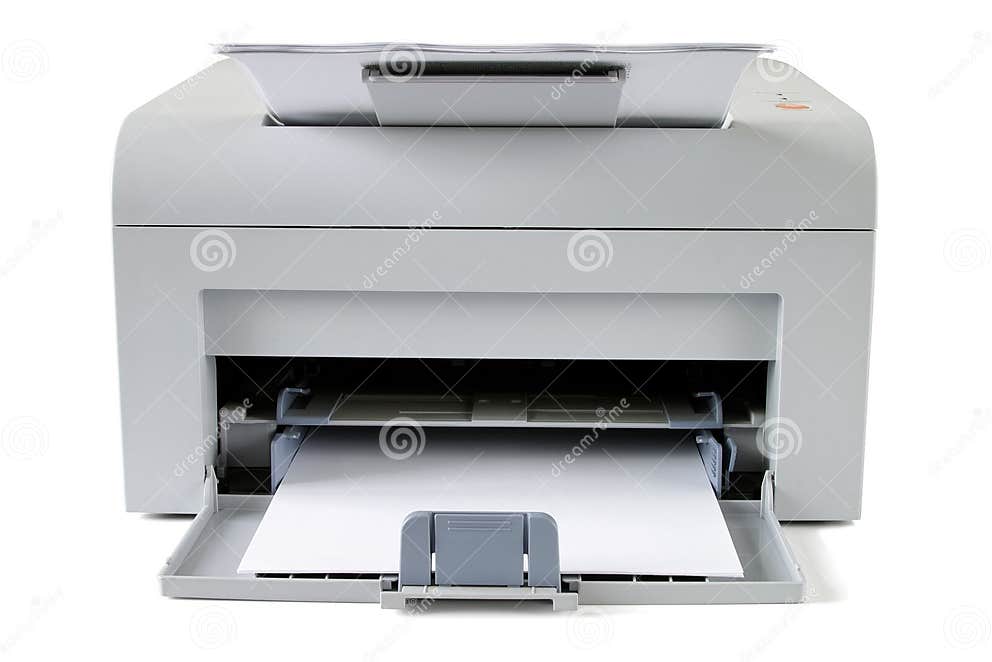 Laser printer stock image. Image of single, white, isolated - 10285101
