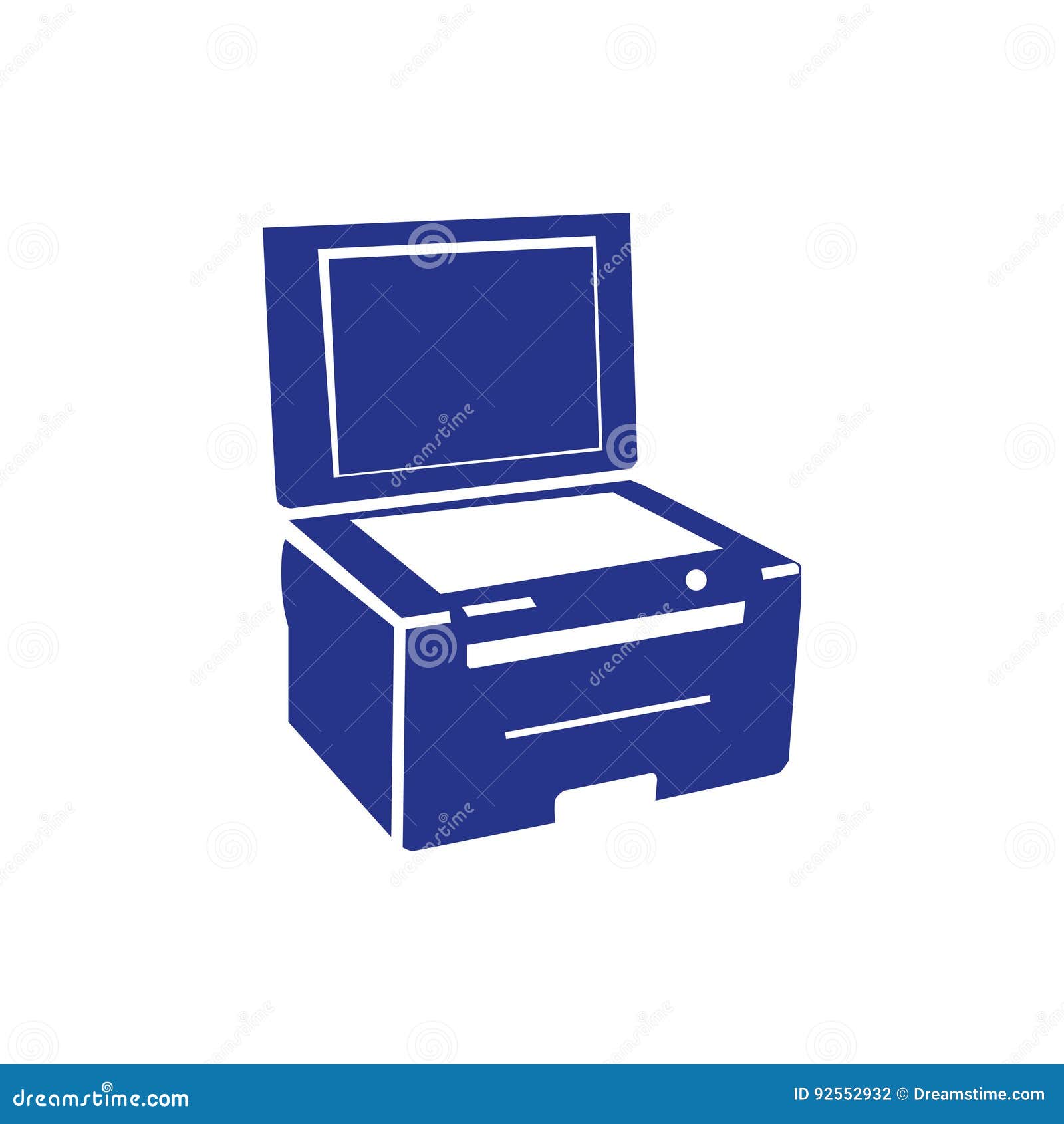 Laser Printer Icon Stock Vector Illustration Flat Design Style Stock ...