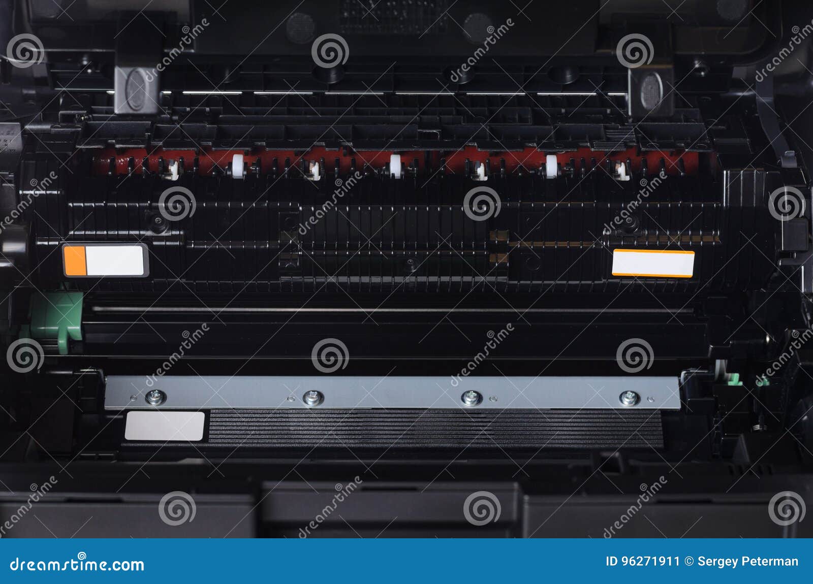 Laser printer internals stock image. Image of cartridge - 96271911