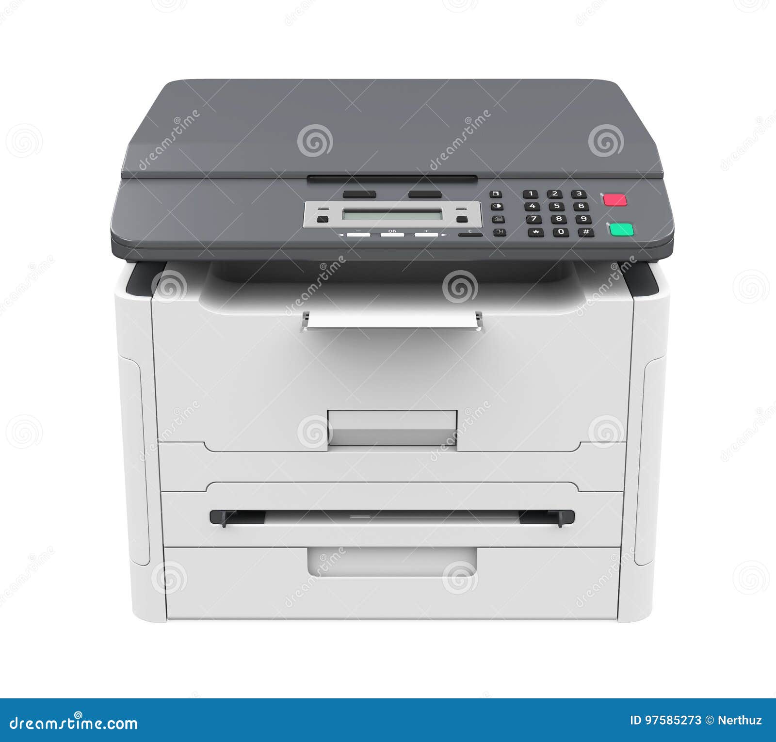 Set Of Laser Printer Toner Cartridge. Cartoon Icon Design Template With ...