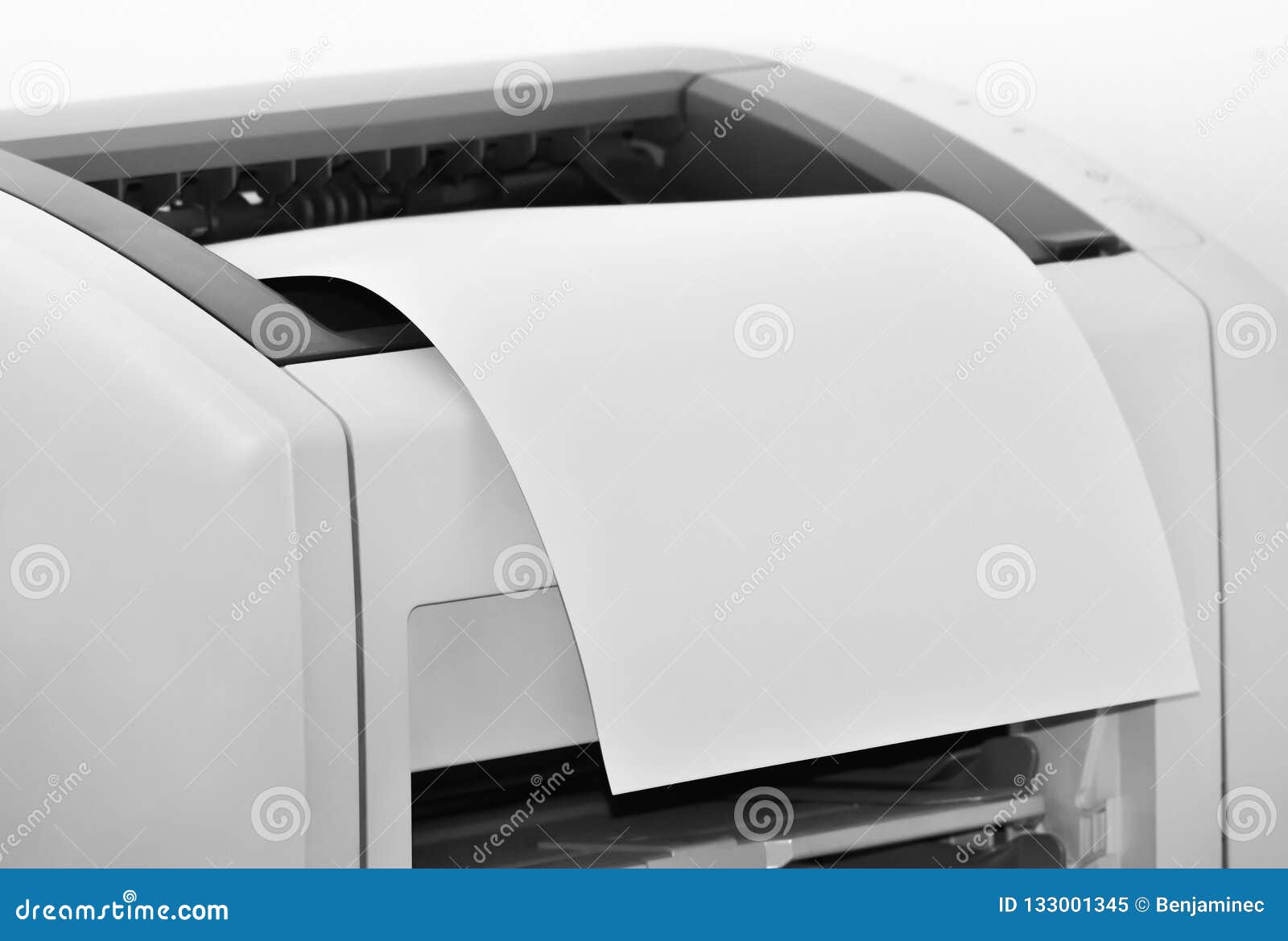 Closeup of a printer stock image. Image of closeup, monochrome - 133001345