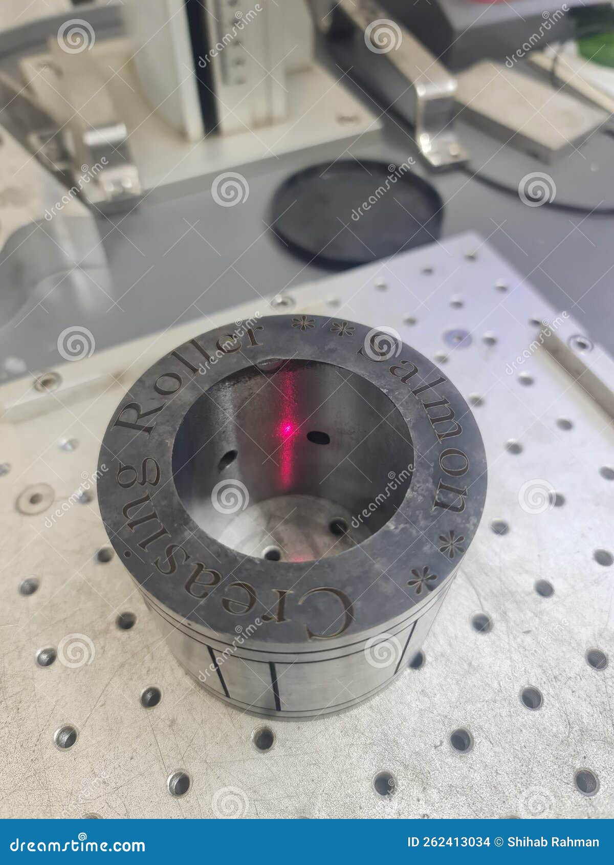 Laser Printing Machining on Metal Dies Stock Photo - Image of laser ...