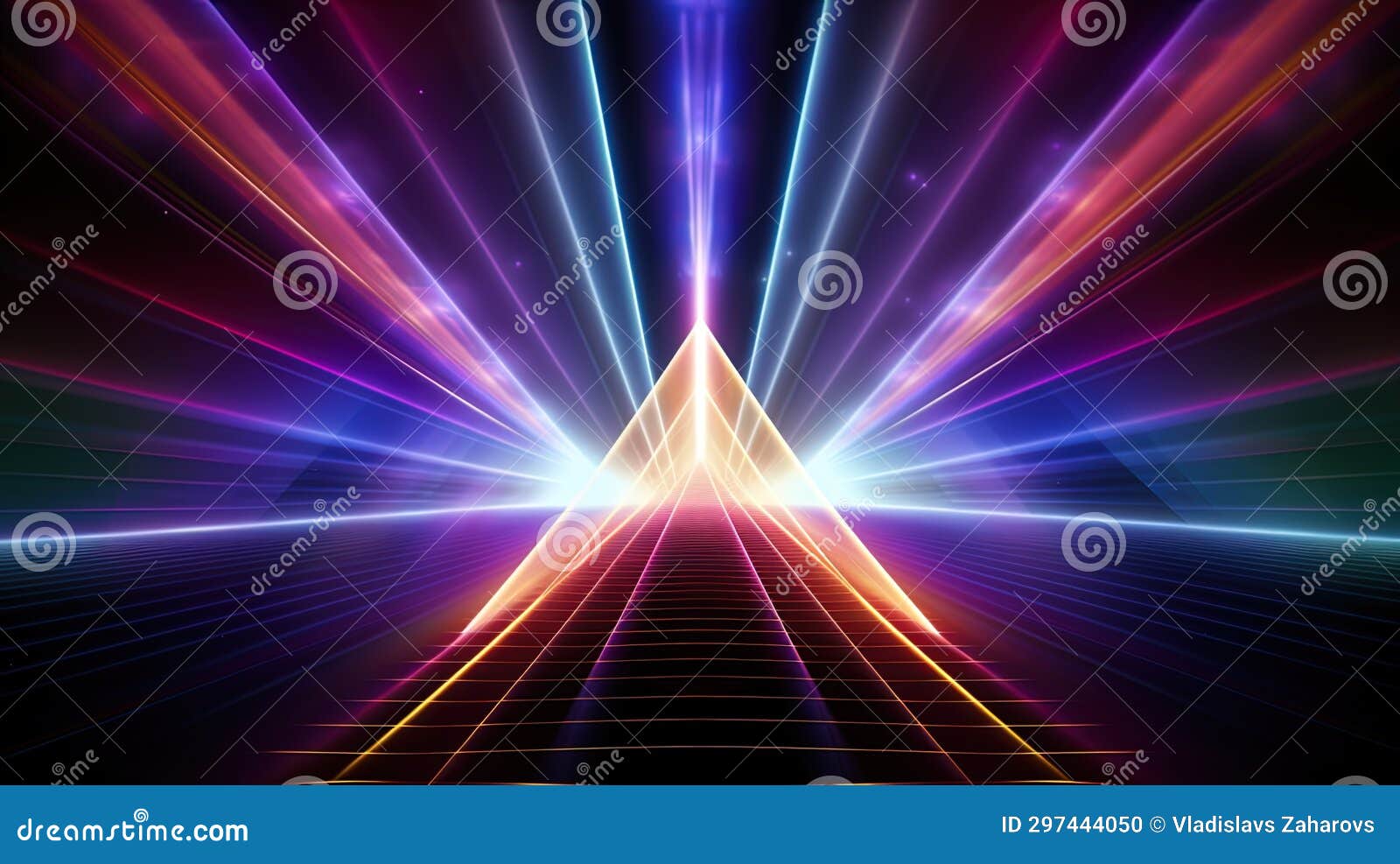 Laser Rays Form Symmetrical Patterns, Geometric Structures in ...