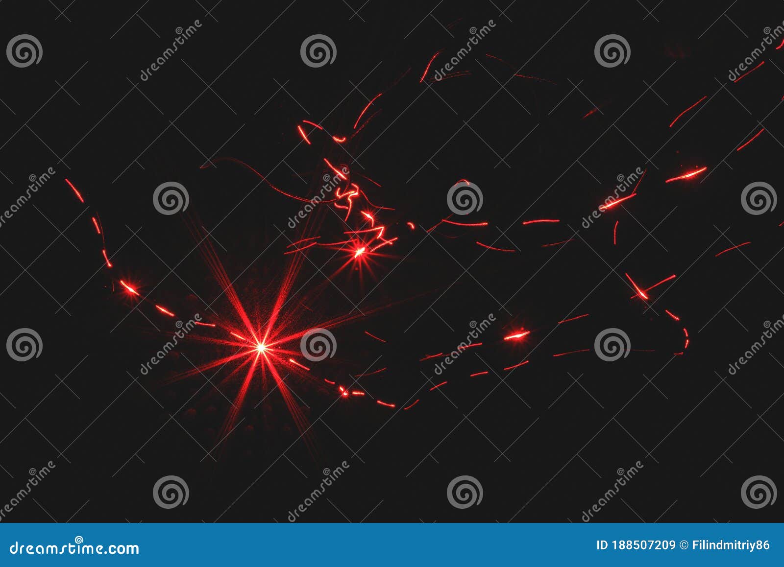 Laser rays stock image. Image of flare, dark, background - 188507209