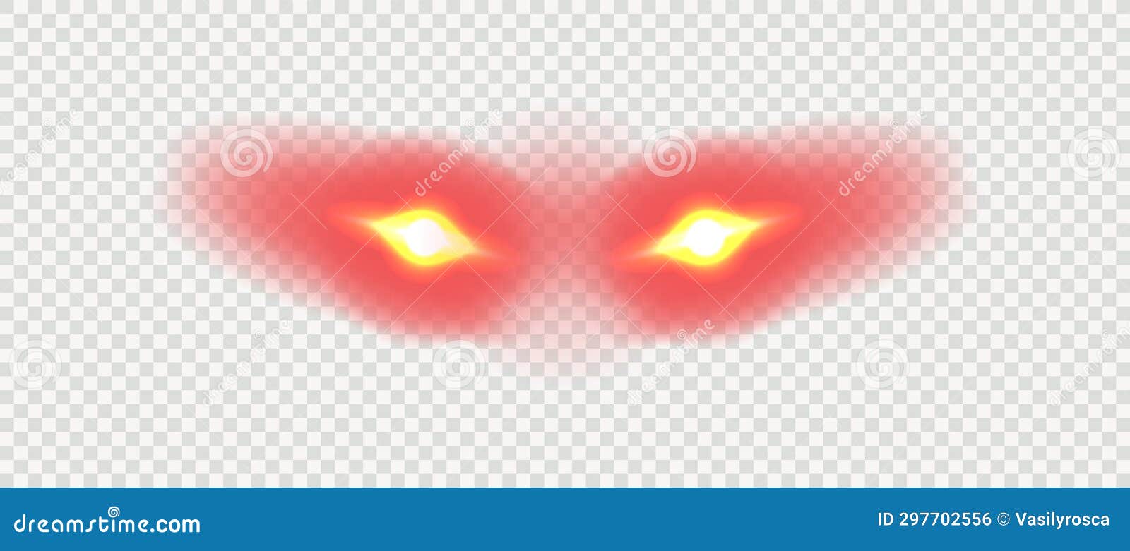 Laser Red Eyes Meme Game Superhero Vector Template Illustration Comic