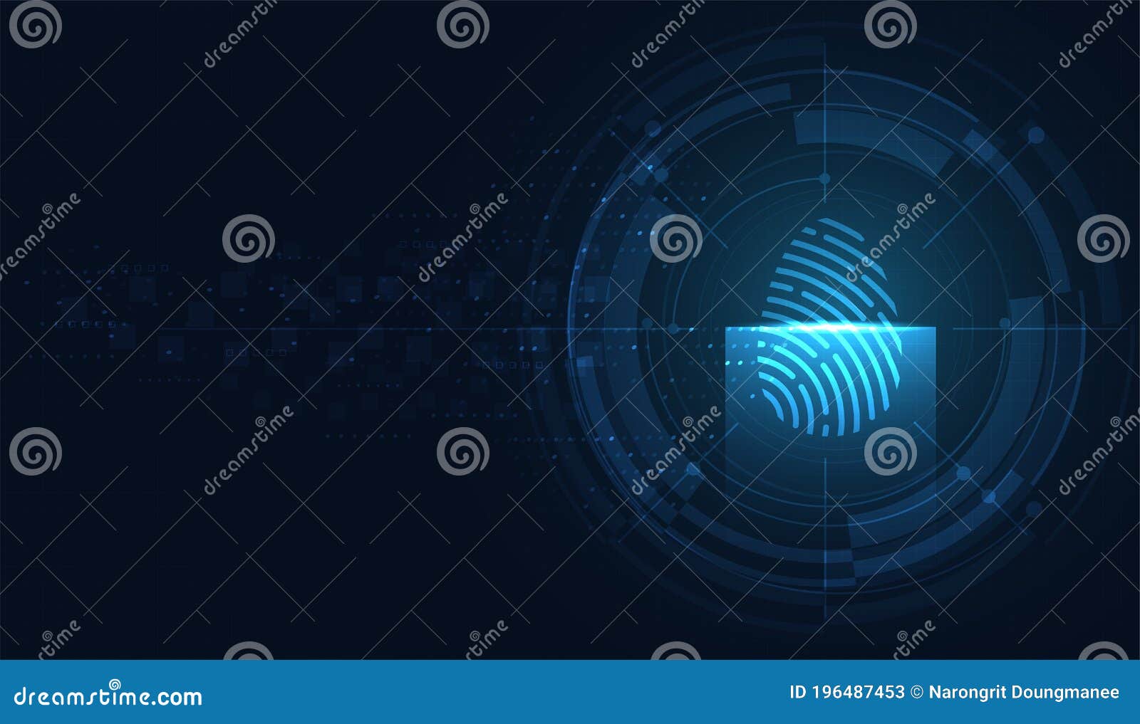 Laser Scanning of Fingerprint of Digital Biometric Security Technology ...