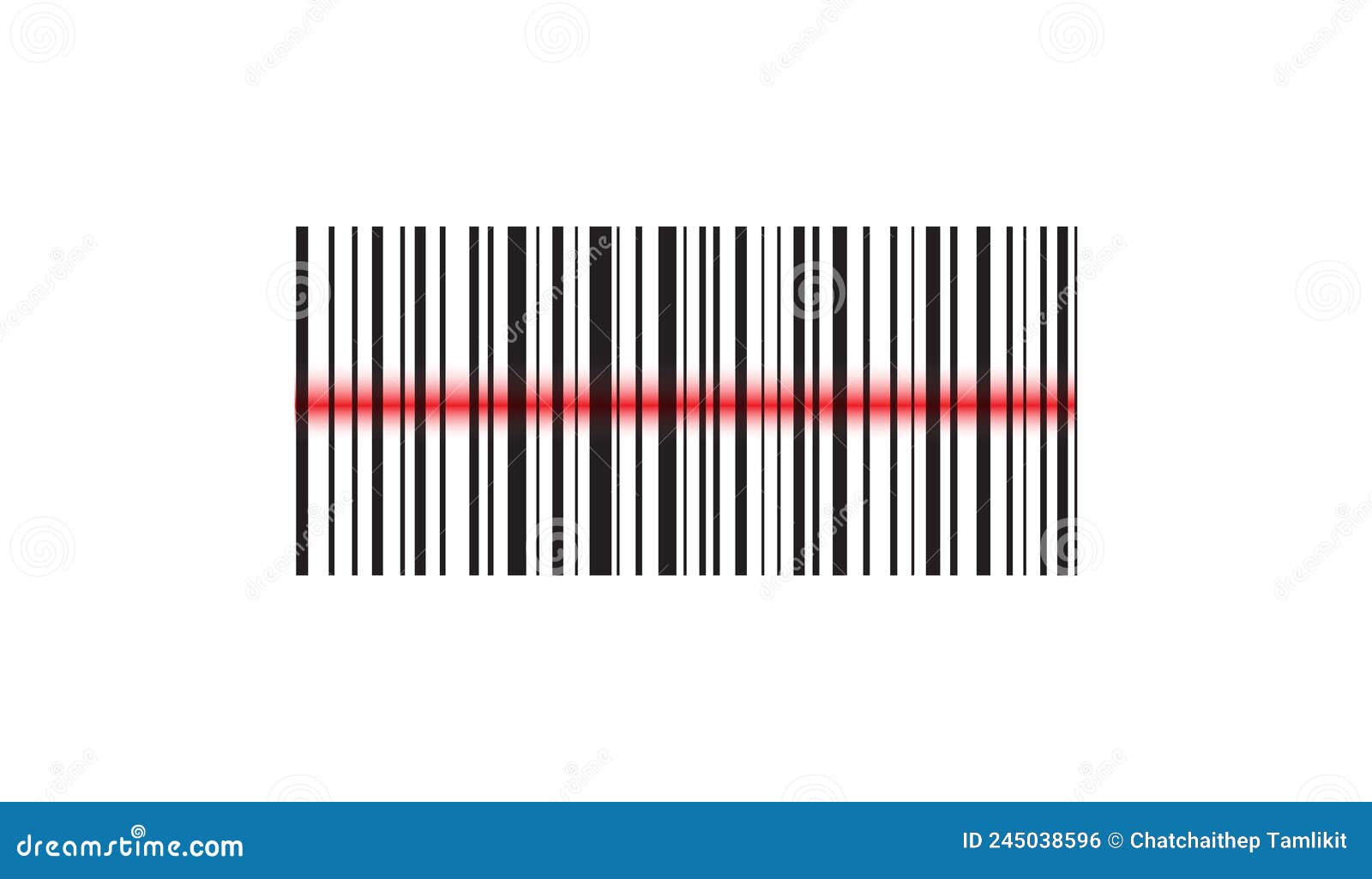 Scanning Label On Box With Barcode Scanner Icon Cartoon Vector ...