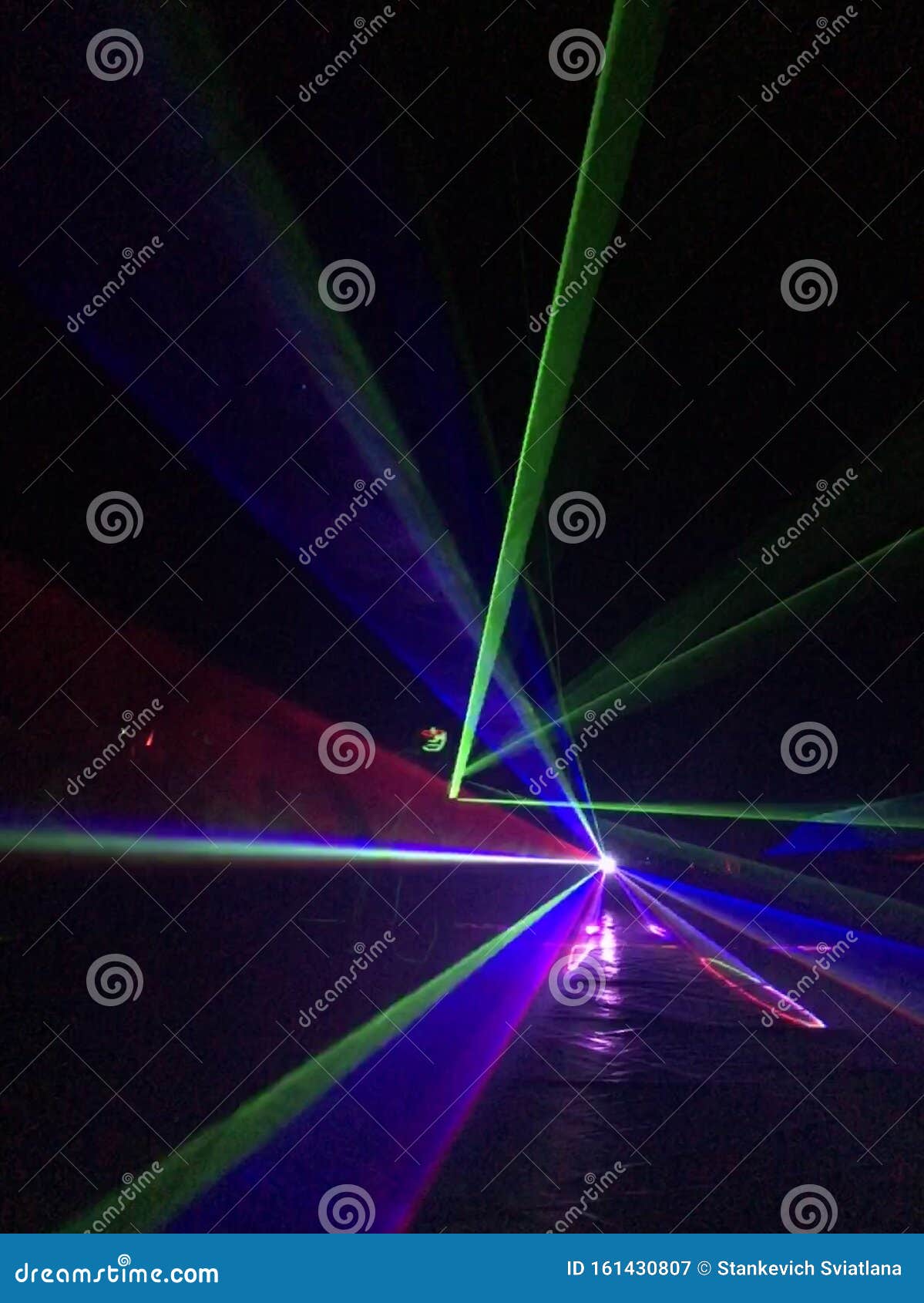 Laser Show. Bright Laser Background. Colourful Disco with Special ...